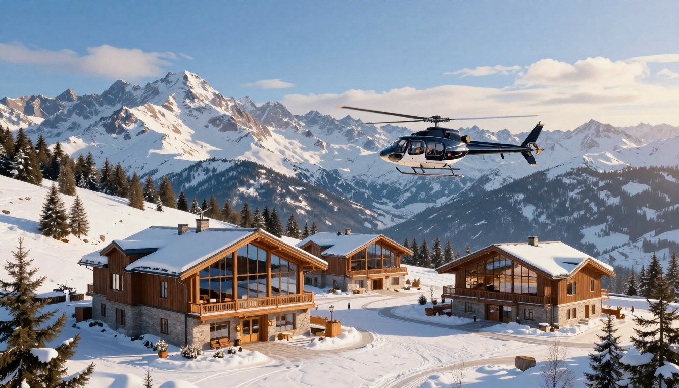 Helicopter-Accessed Luxury Lodges: Elevating Alpine Experiences