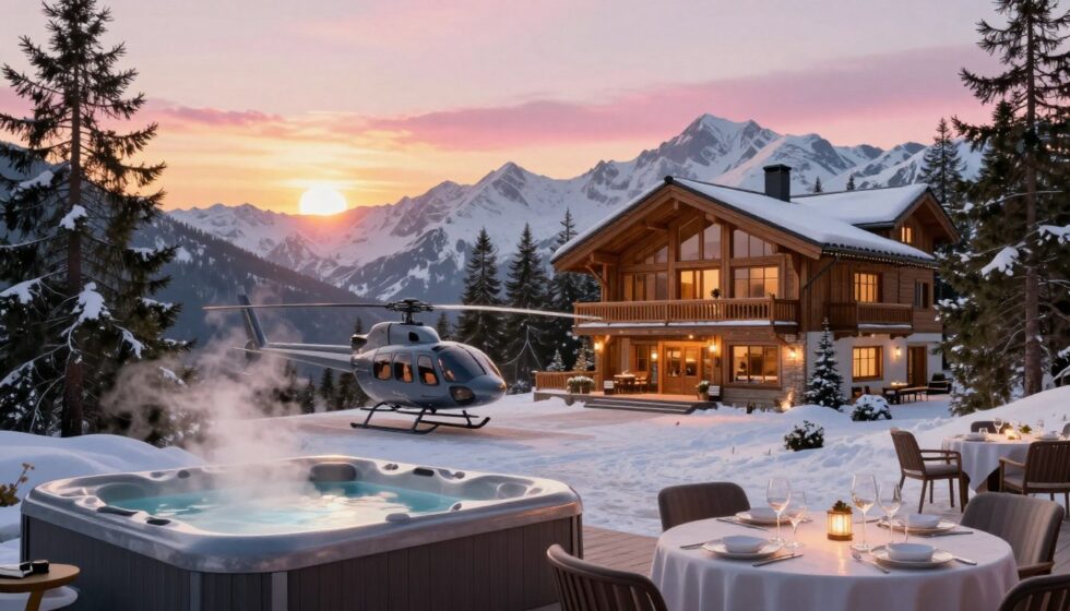 Helicopter-Accessed Luxury Lodges: Elevating Alpine Experiences
